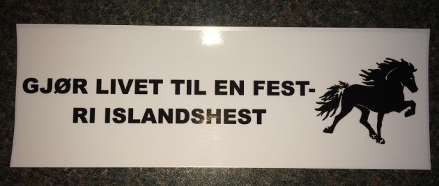Dekal, klistremerke, merke islandshest | Hest i Fokus